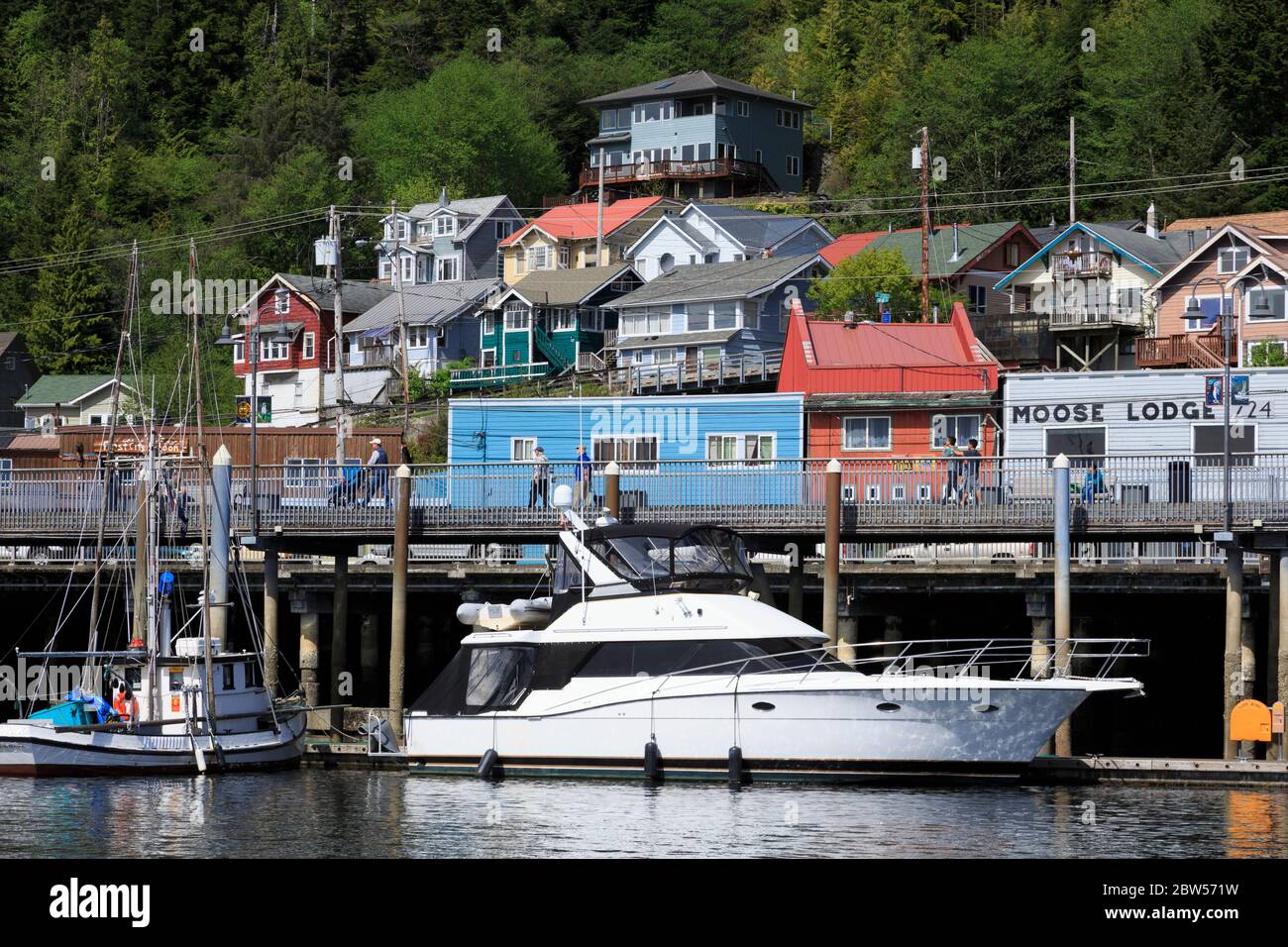 Casey Moran Boat Harbor, Ketchikan, Alaska, USA Stock Photo - Alamy