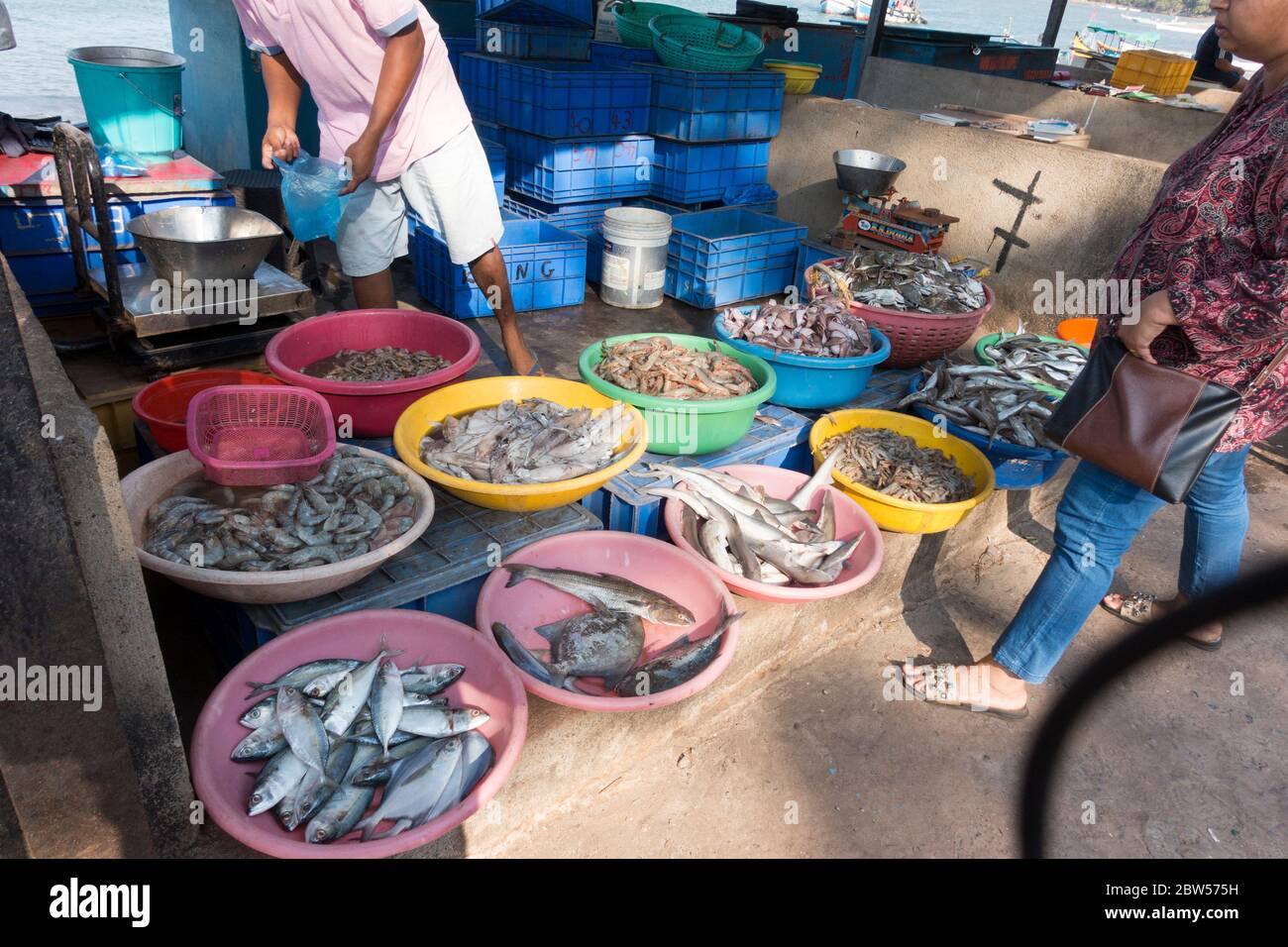 Chapora jetty hi-res stock photography and images - Alamy