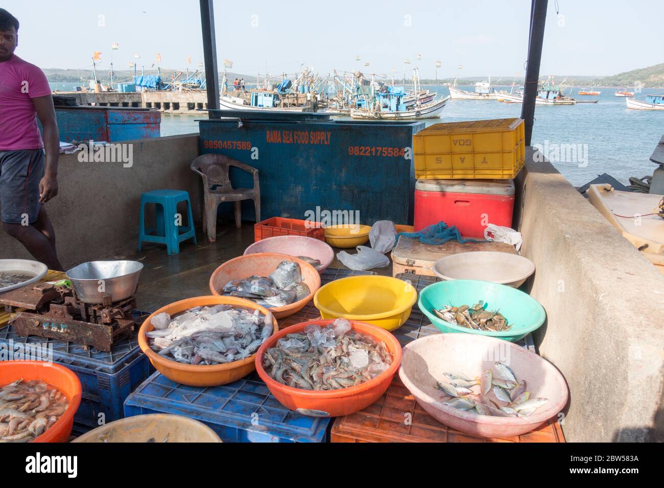 Chapora fishing jetty hi-res stock photography and images - Alamy