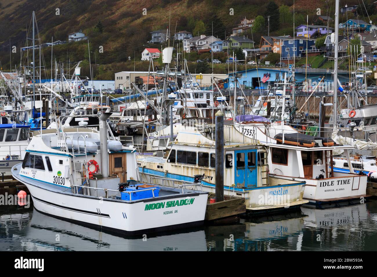 St. Paul Boat Harbor, Kodiak, Alaska, USA Stock Photo - Alamy