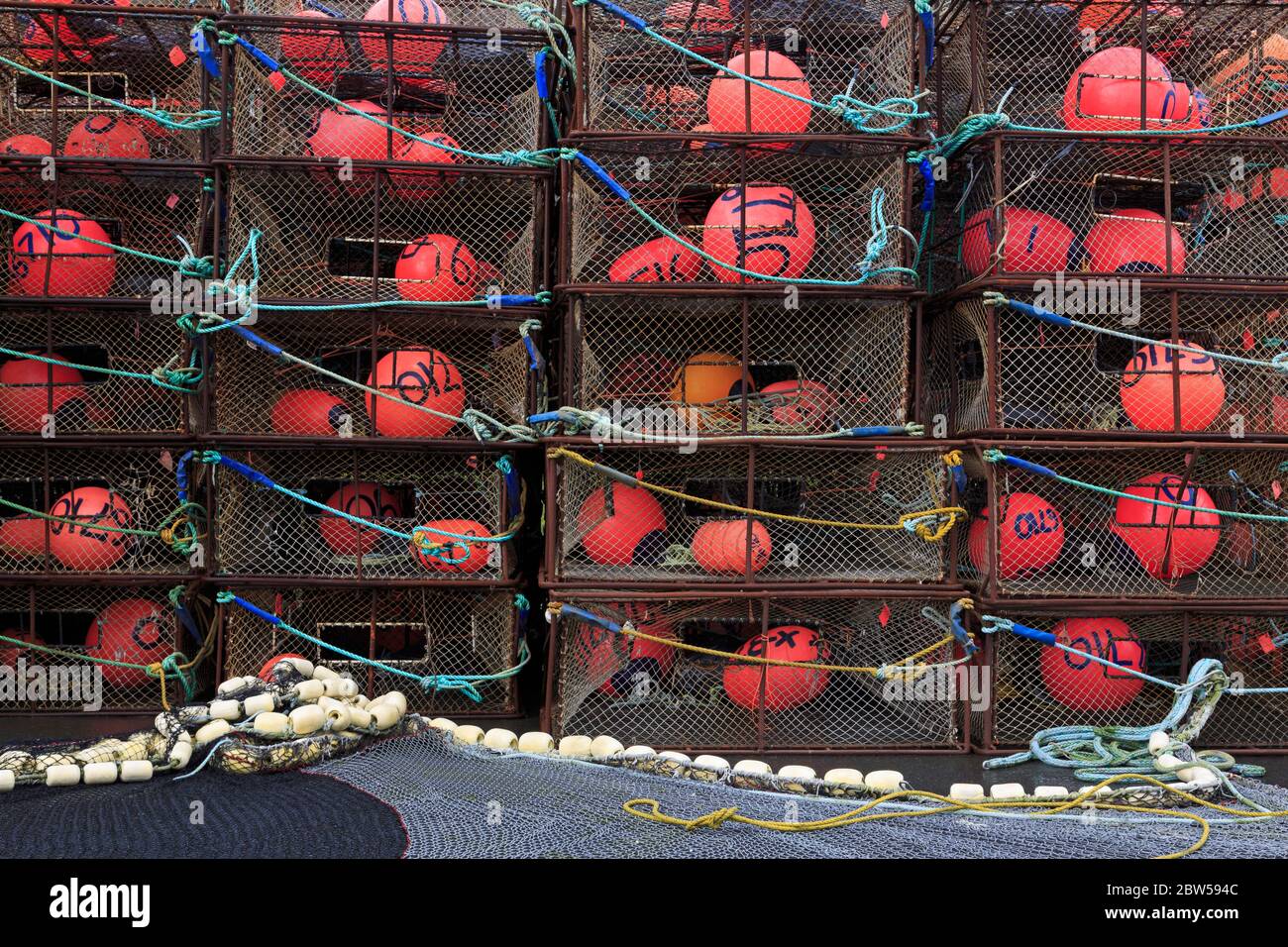 Crab Pots on Pier 2, Kodiak, Alaska, USA Stock Photo - Alamy