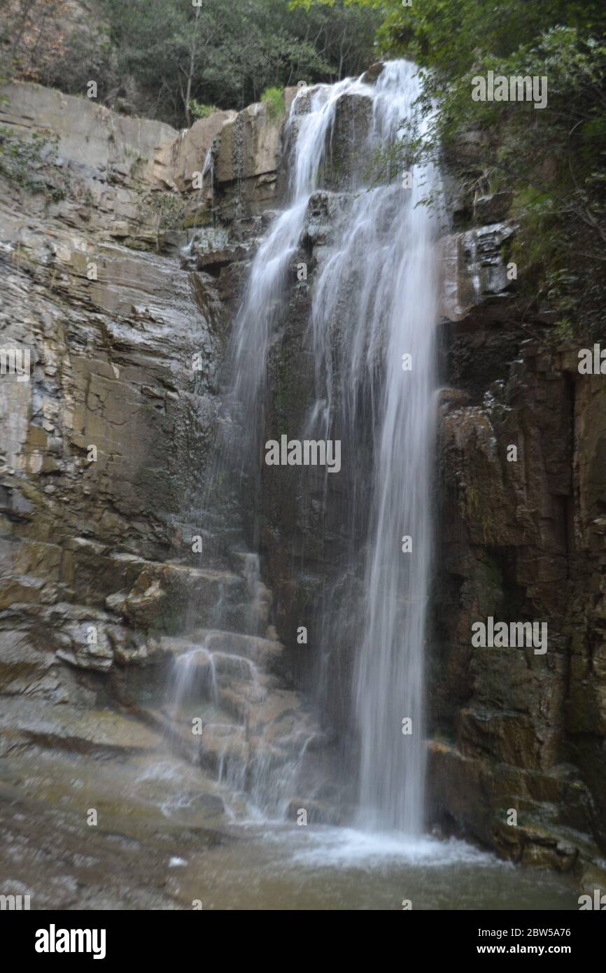 small waterfall river with cascade forest Beautiful waterfall Stock ...