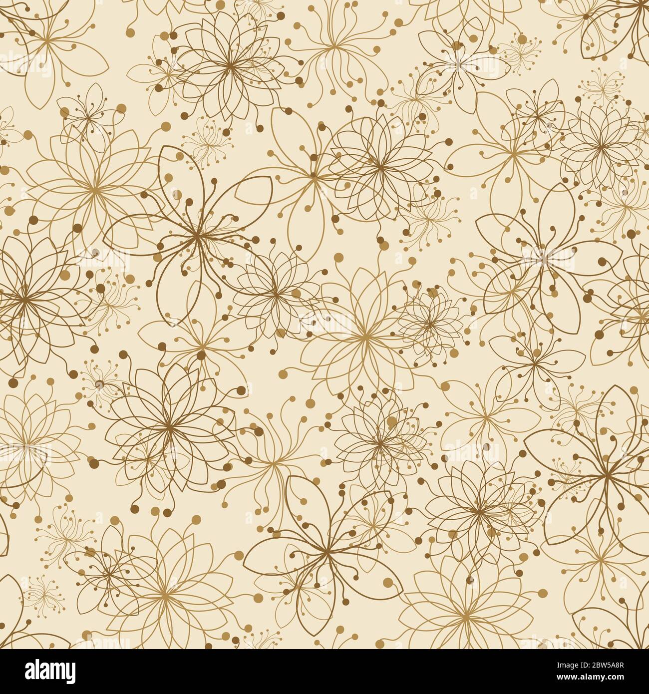 beige floral texture seamless vector pattern Stock Vector Image & Art ...