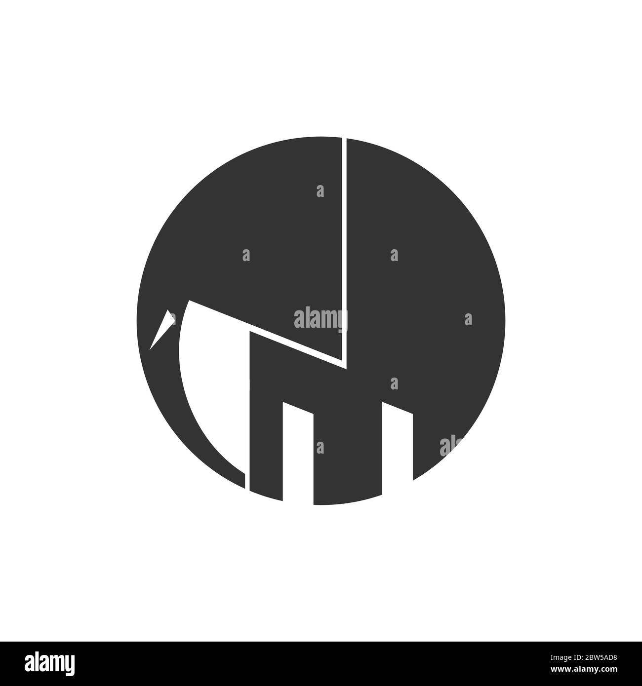 White elephant in black Stock Vector Images - Alamy