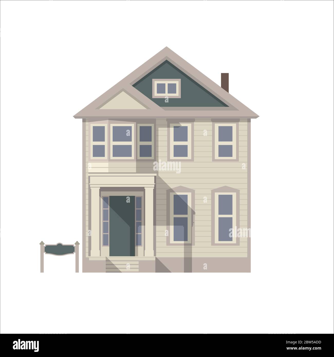 Two storey cottage building hi-res stock photography and images - Alamy