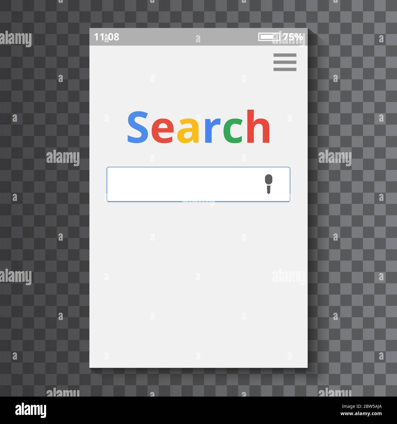 Phone grey screen Stock Vector Images - Alamy