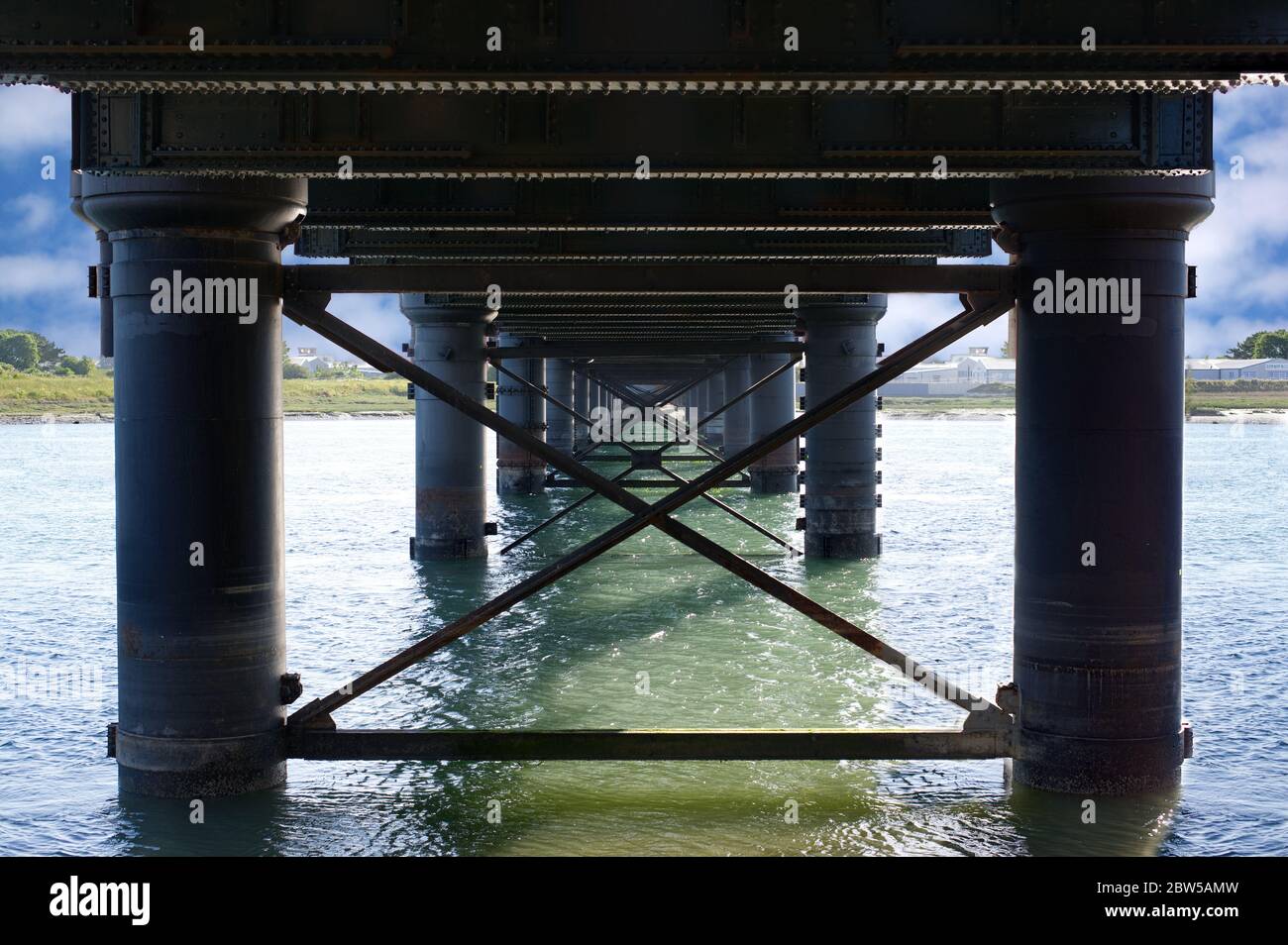 shoreham railway bridge in repetition Stock Photo - Alamy