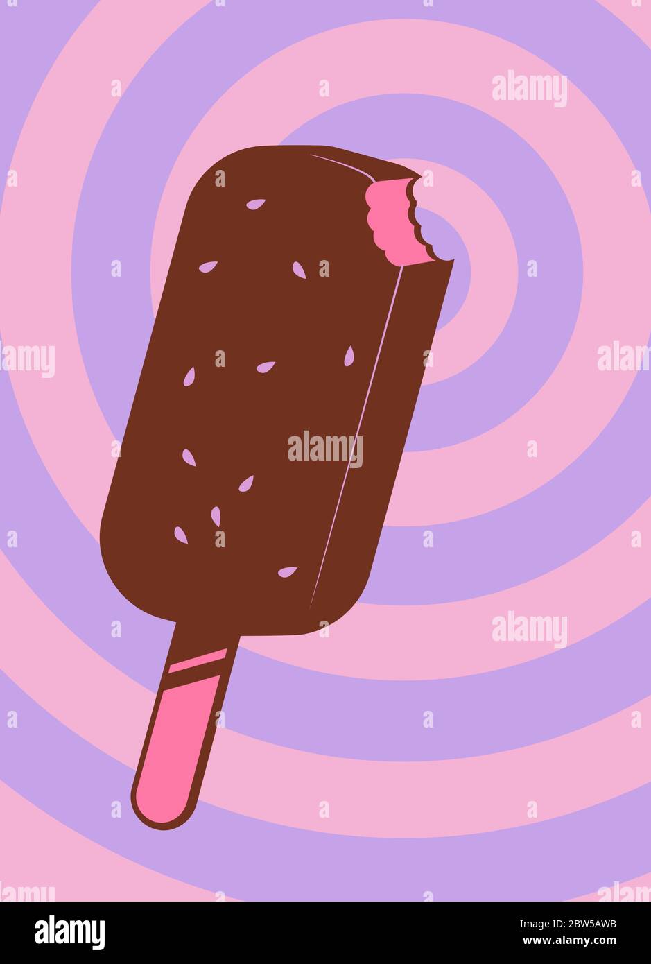 Popsicle ice cream icon in pop art style Stock Vector Image & Art - Alamy