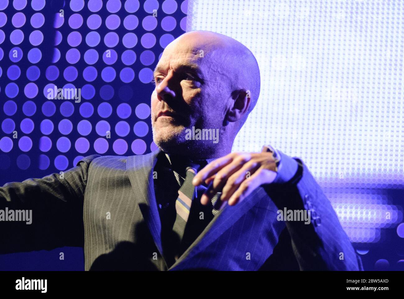 Michael stipe of rem performing on stage hi-res stock photography and ...