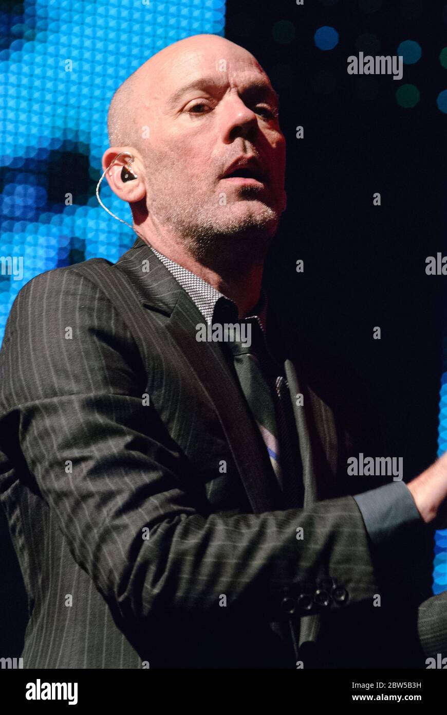 Michael Stipe Of Rem Performing On Stage High Resolution Stock ...