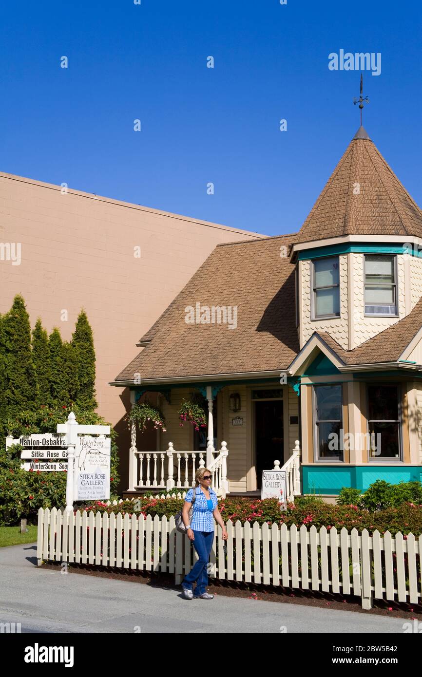 Sitka Rose Gallery, Sitka, Baranof Island, Southeast Alaska, USA Stock ...