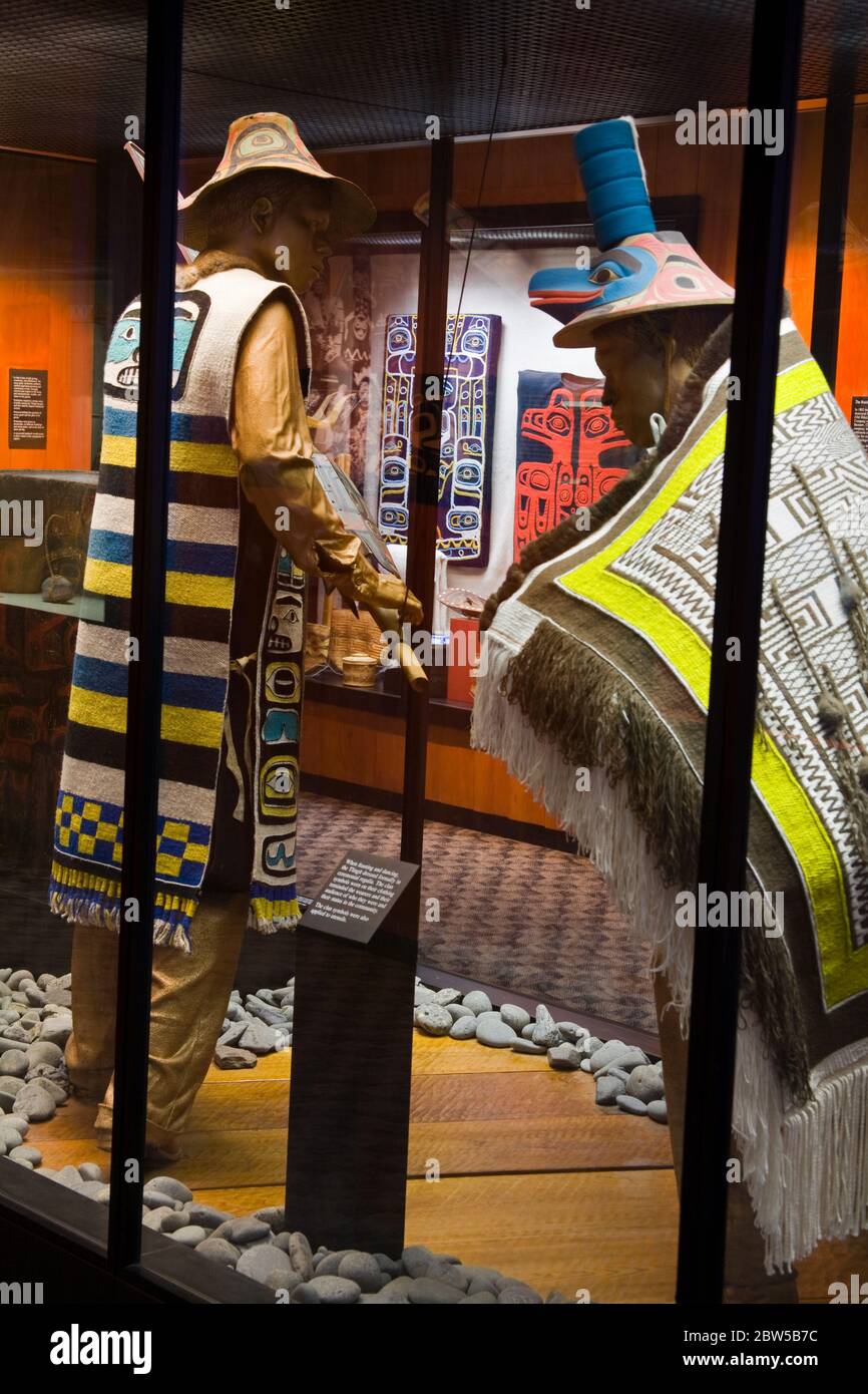 Tlingit indian display at Sitka National Historical Park, Sitka ...