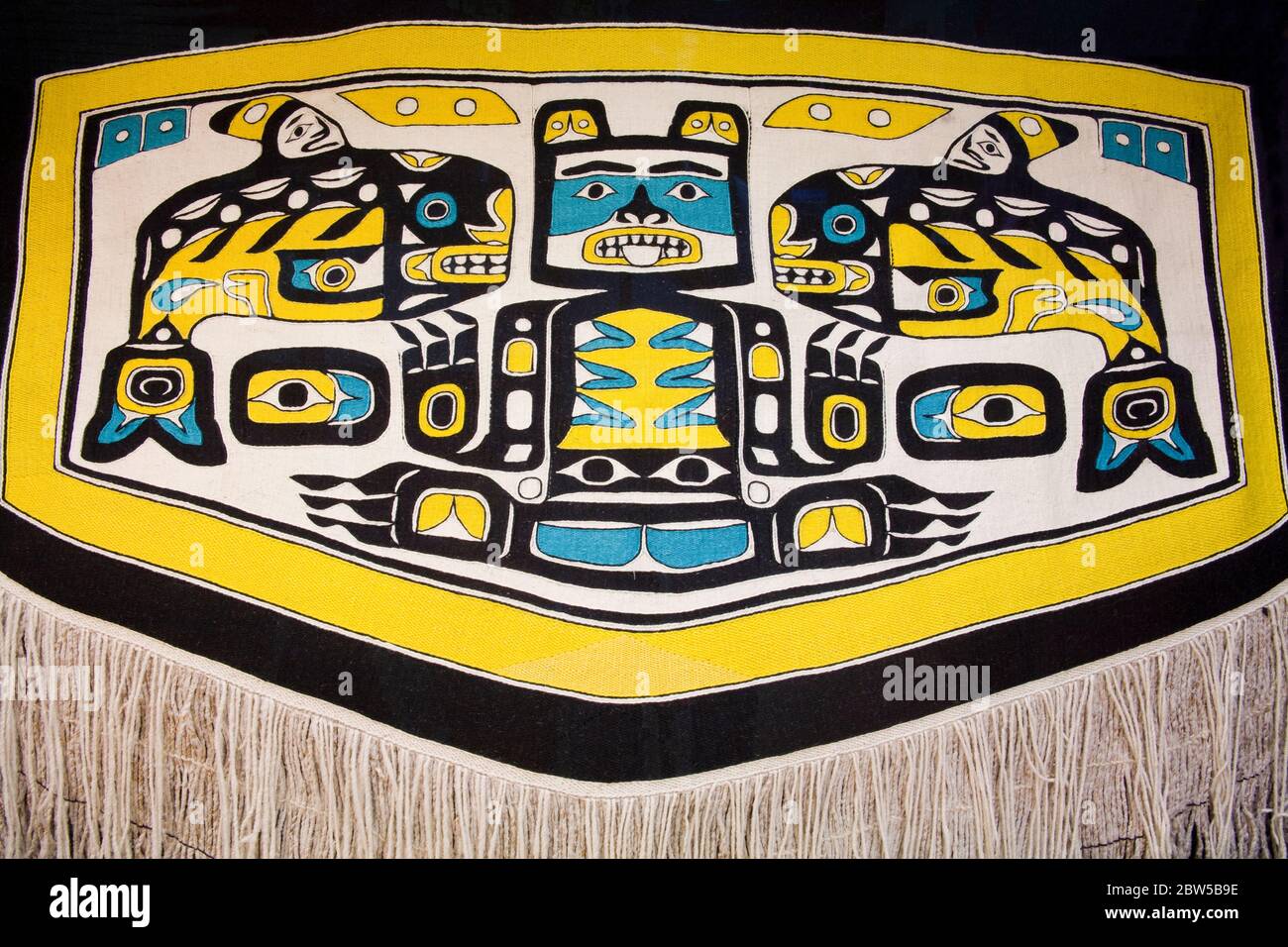 Tlingit blanket, Sitka Historical Museum in Harrigan Centennial Hall ...