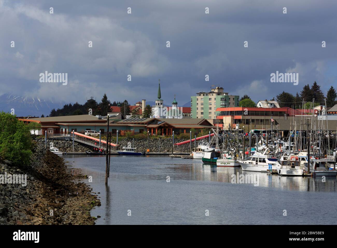 Crescent Harbor, Sitka, Alaska, USA Stock Photo - Alamy