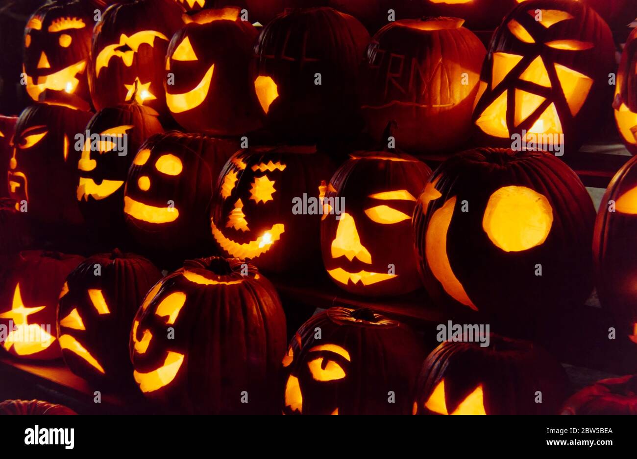 Halloween Jack O Lanterns Stock Photo - Alamy