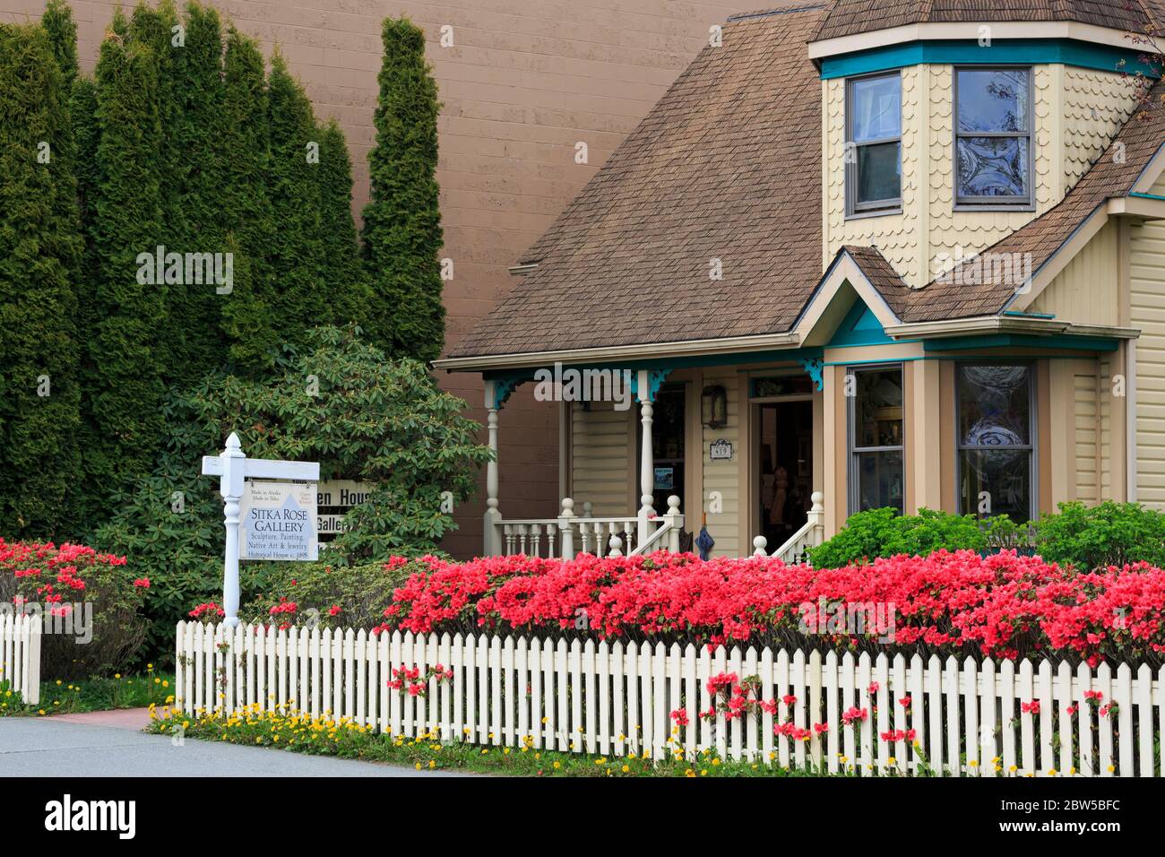 Sitka Rose Gallery, Sitka, Alaska, USA Stock Photo - Alamy