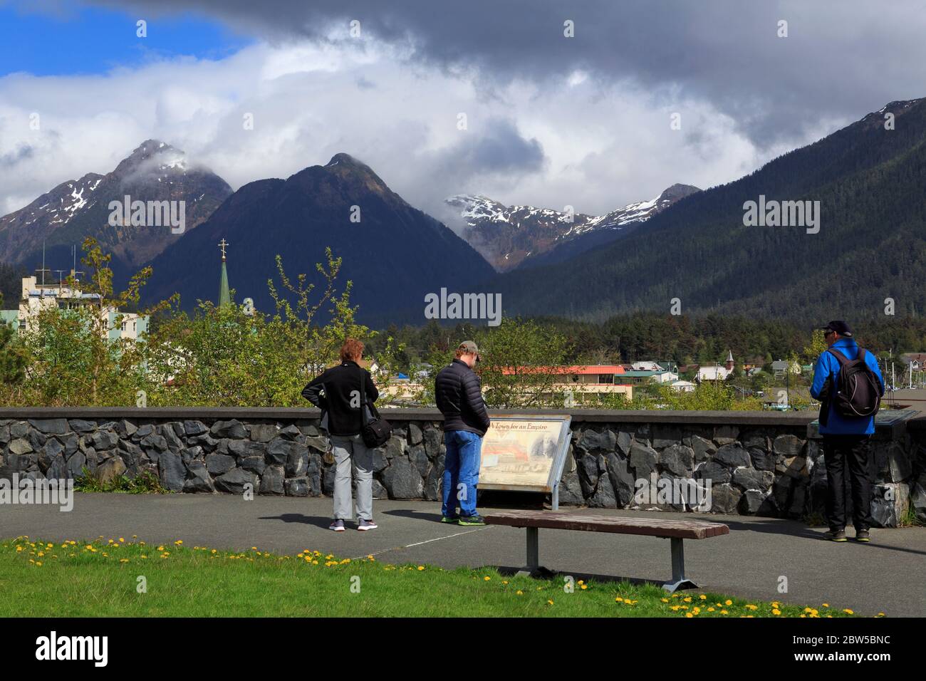 View from Castle Hill Park, Sitka, Alaska, USA Stock Photo - Alamy