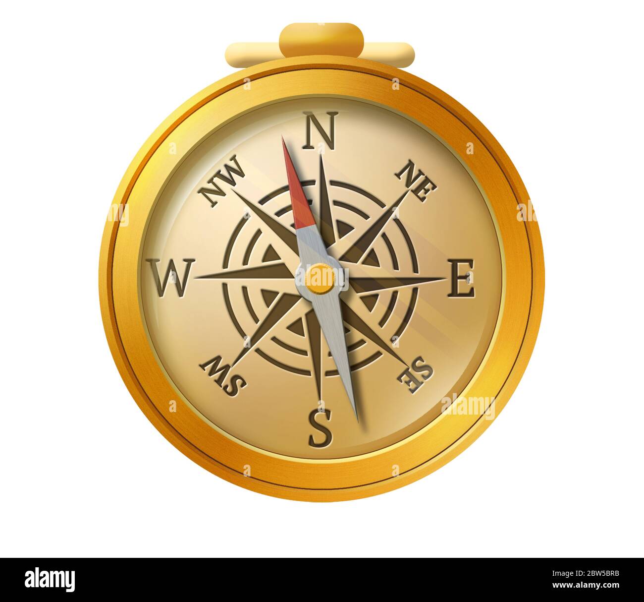 Gold compass hi-res stock photography and images - Alamy