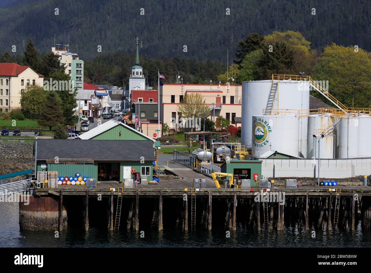 Marine Fuel Depot, Sitka, Alaska, USA Stock Photo - Alamy