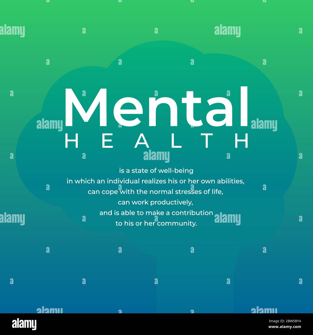 Mental Health Awareness Month in May. Annual campaign Raising awareness ...