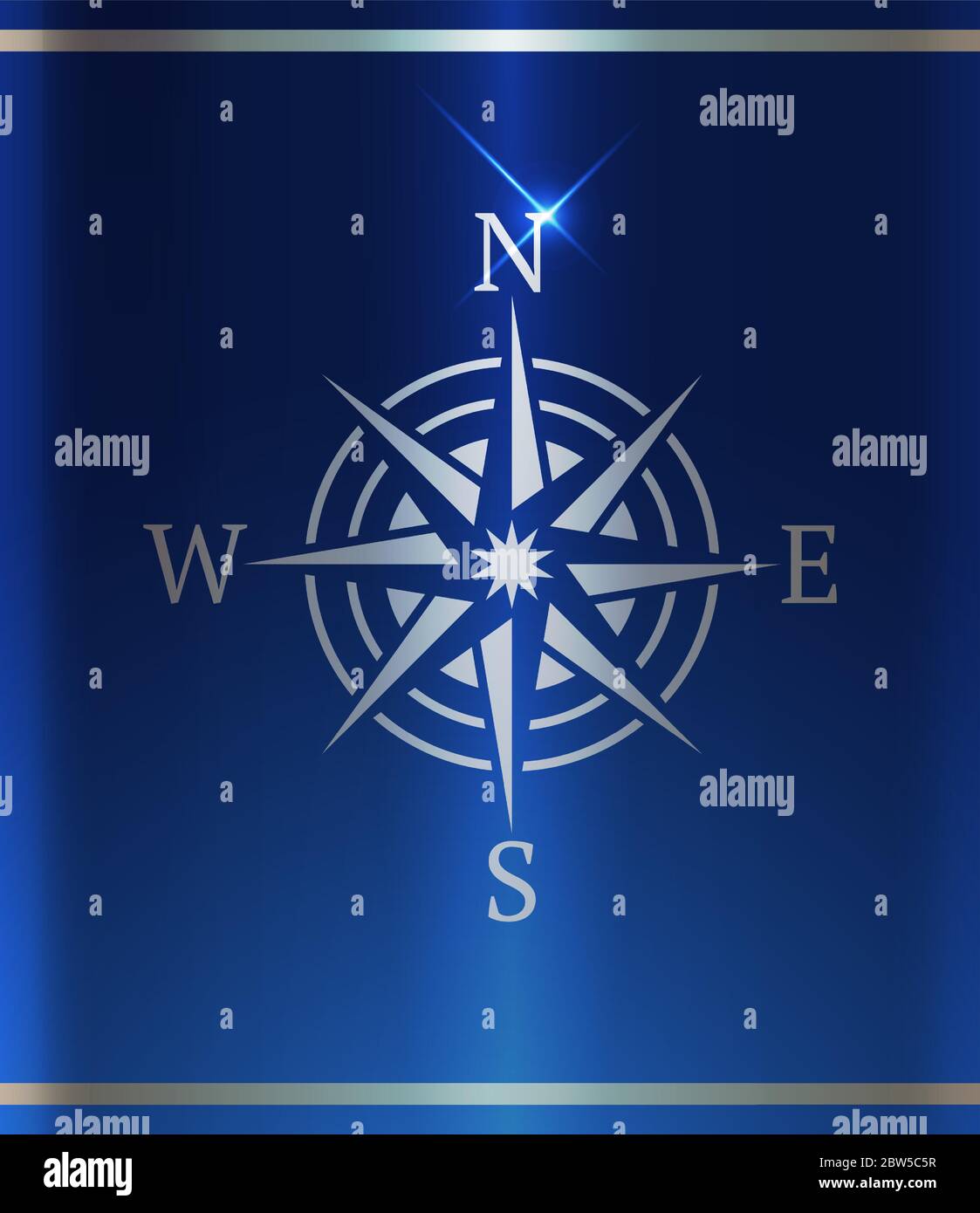 Wind rose, vector silver logo Stock Vector Image & Art - Alamy