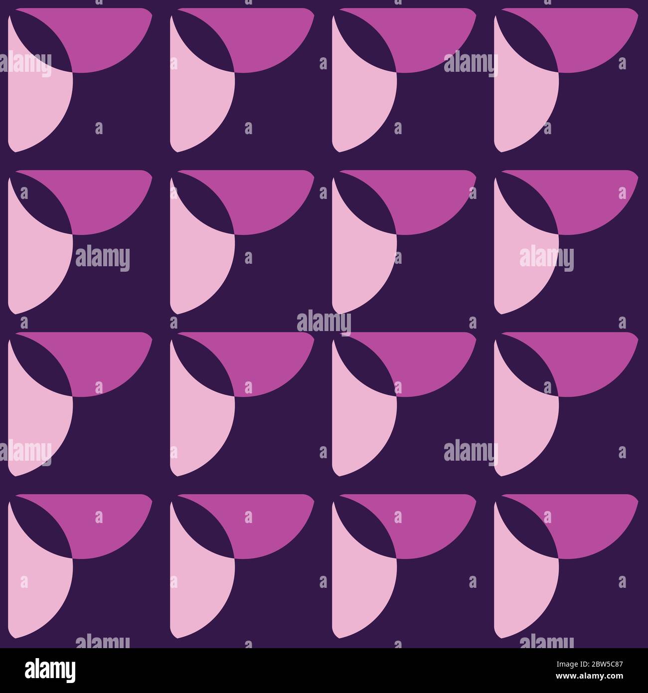 Simple abstract geometric design. Rounded repeated pattern for textile ...