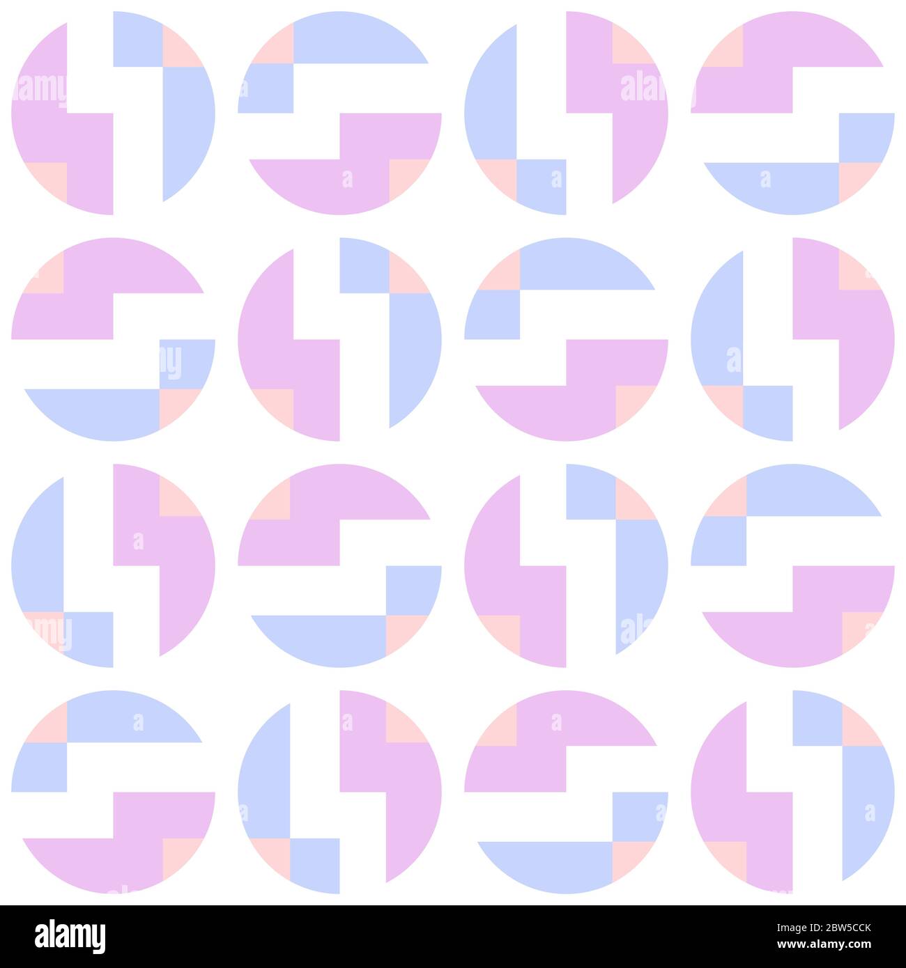 Simple abstract geometric design. Rounded repeated pattern for textile ...