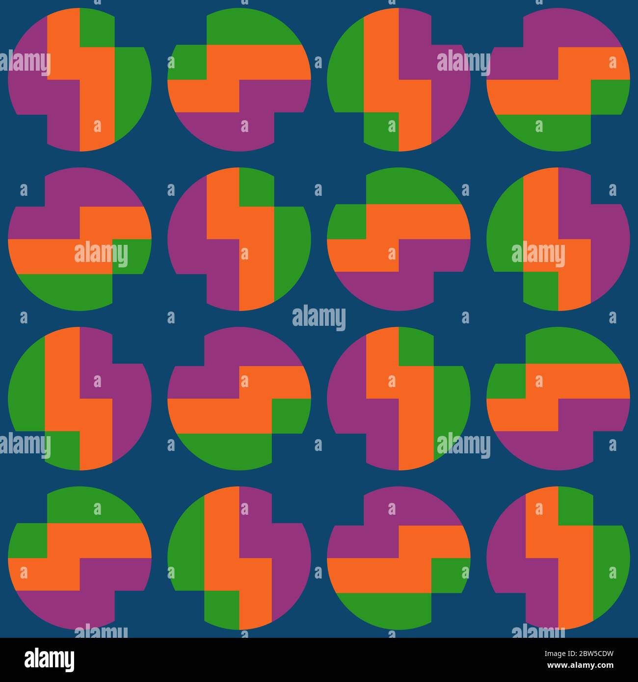 Simple abstract geometric design. Rounded repeated pattern for textile ...