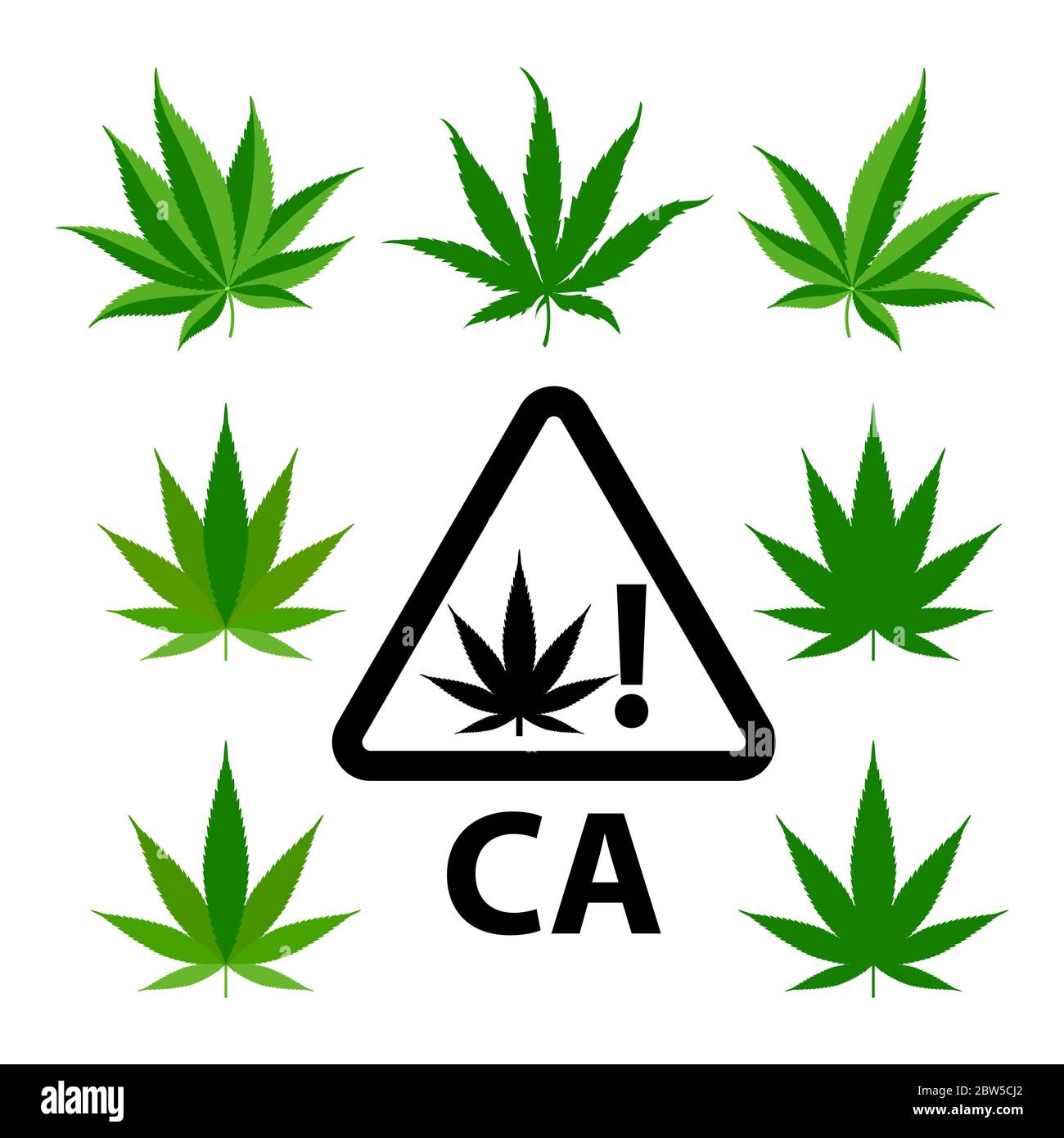 Marijuana leaves Stock Vector Images - Alamy