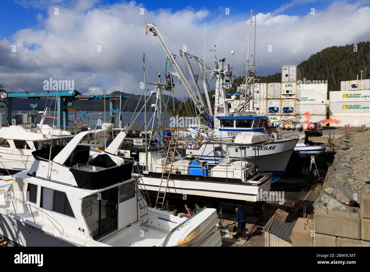 Old sitka dock hi-res stock photography and images - Alamy