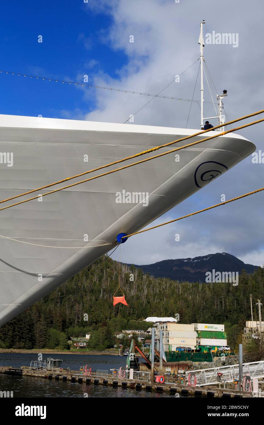 Cruise ship, Old Sitka Dock, Sitka, Alaska, USA Stock Photo - Alamy