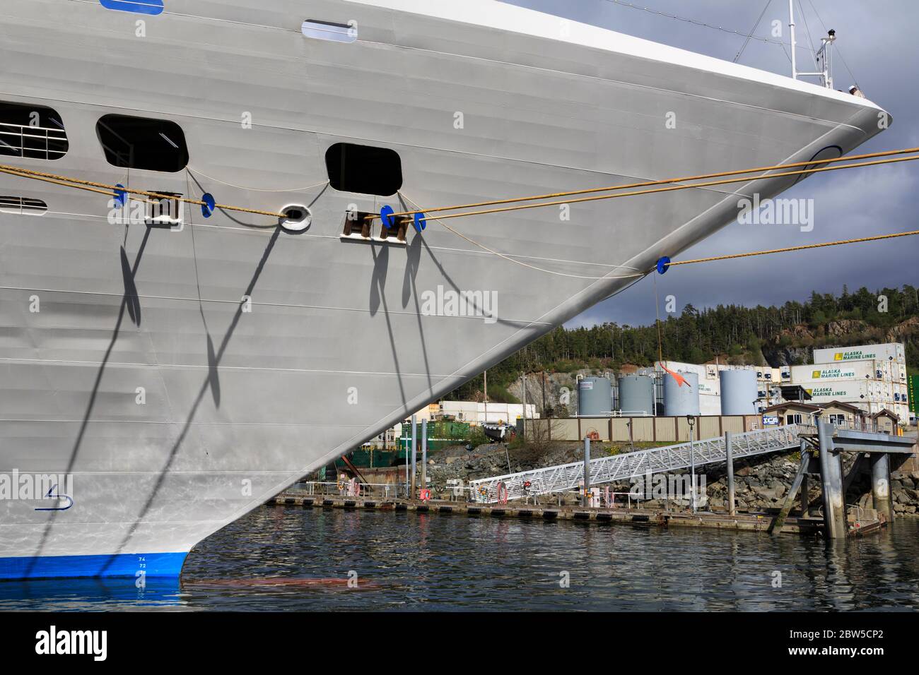 Cruise ship, Old Sitka Dock, Sitka, Alaska, USA Stock Photo - Alamy