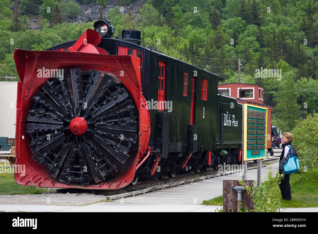 Snow Plow, White Pass & Yukon Route Railroad, Skagway, Southeast Alaska ...