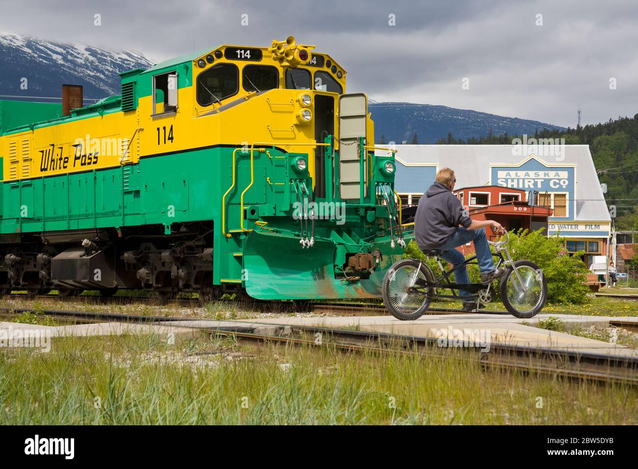 Locomotive, White Pass & Yukon Route Railroad, Skagway, Southeast ...