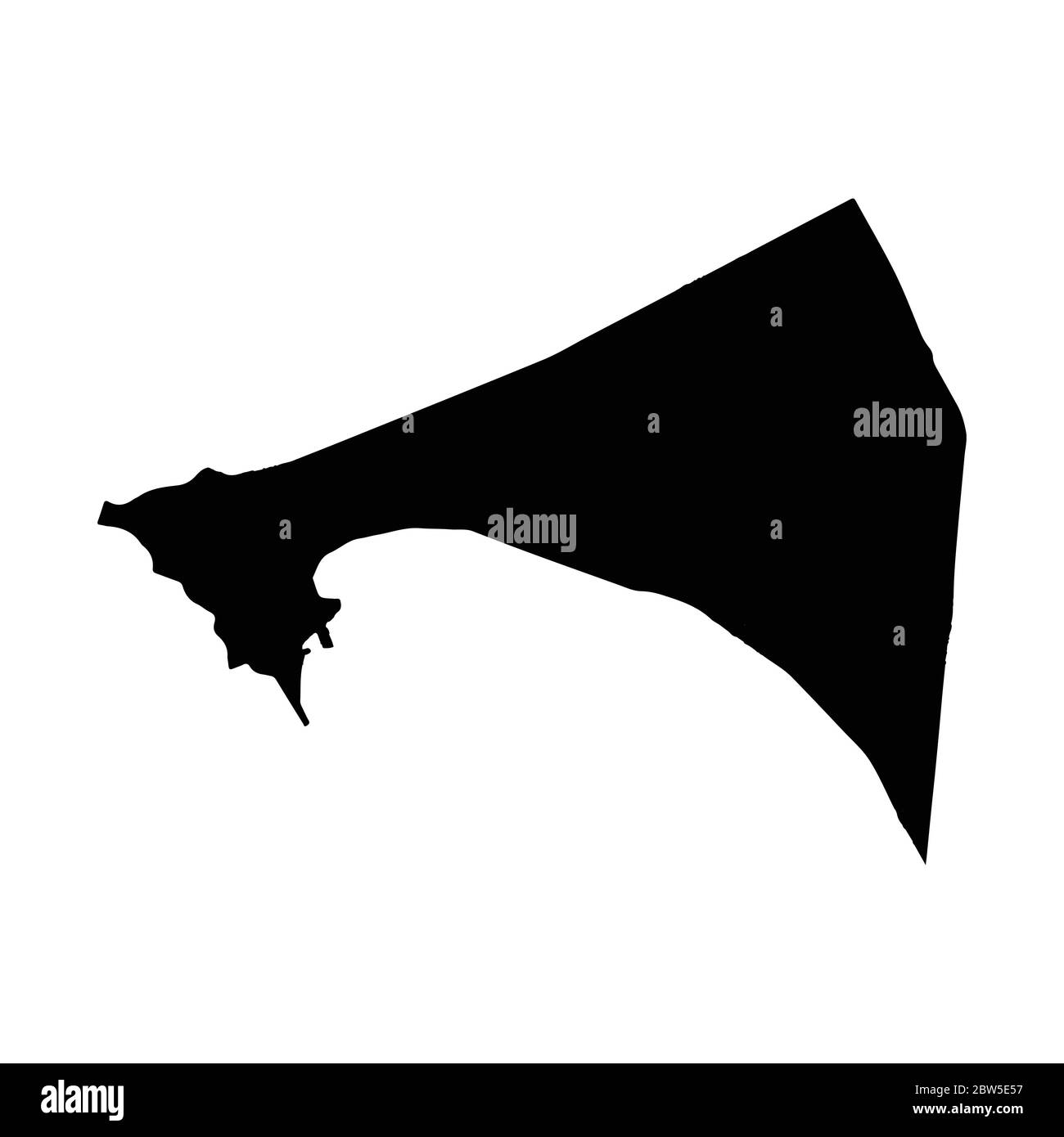Vector map Dakar. Isolated vector Illustration. Black on White background. EPS 10 Illustration ...
