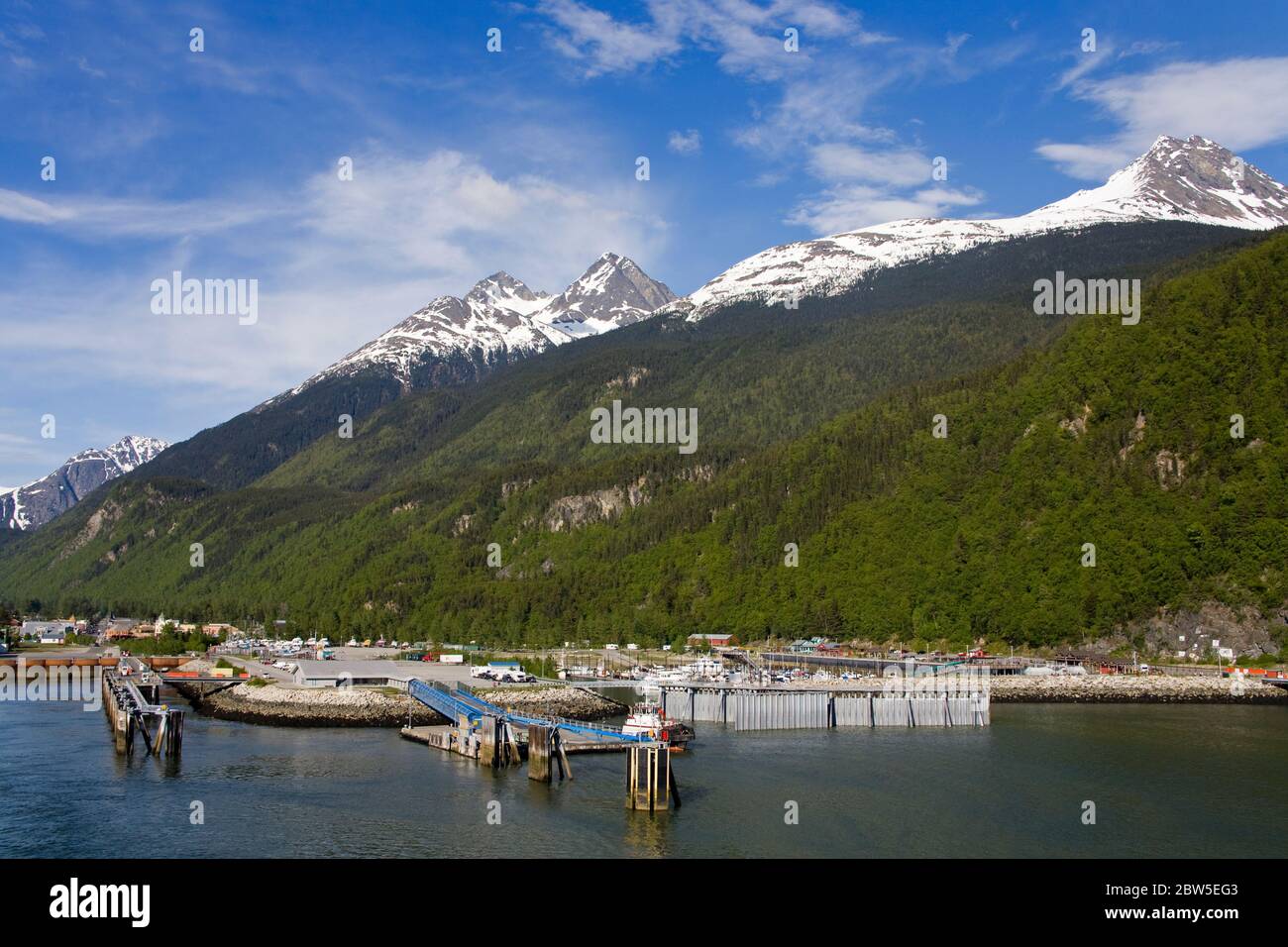 Port of Skagway, Southeast Alaska, USA Stock Photo - Alamy