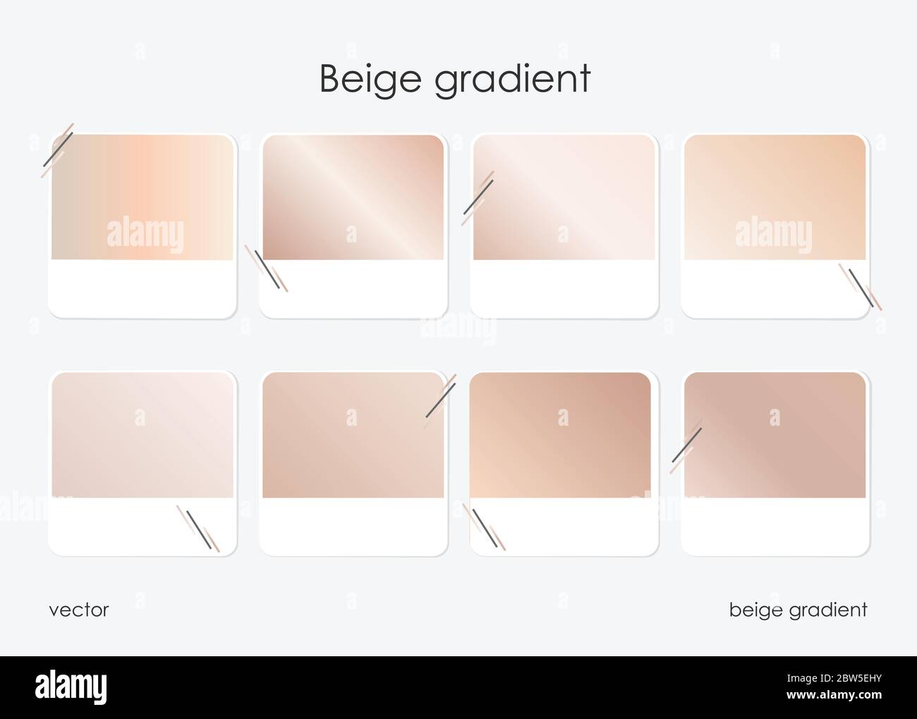 Set of beige colorful backgrounds, gradient. For banner web, app ...