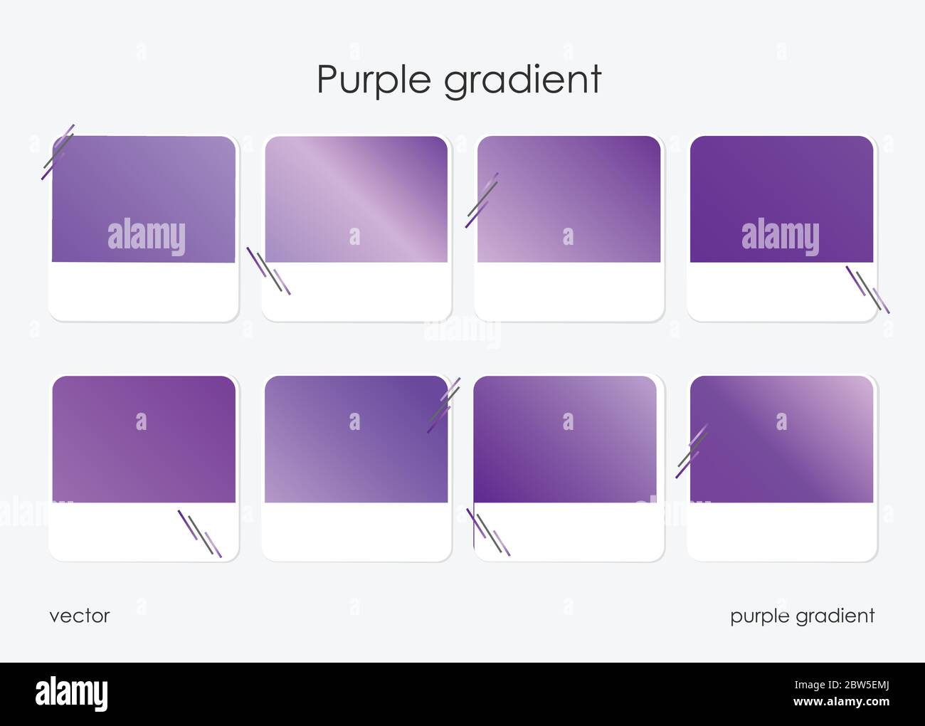 Set of purple colorful backgrounds, gradient. For banner web, app ...