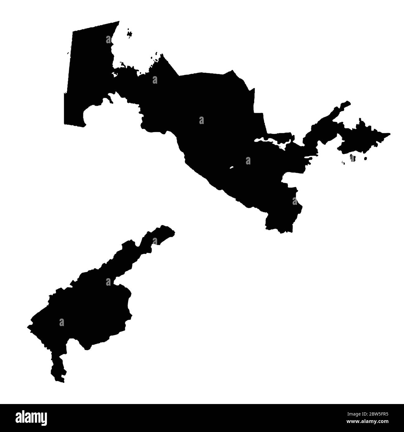 Vector map Uzbekistan and Tashkent. Country and capital. Isolated ...