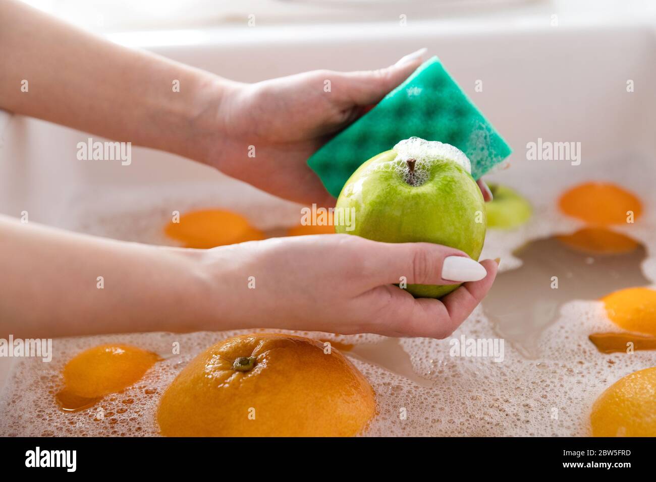 Sponge soaking water hi-res stock photography and images - Alamy