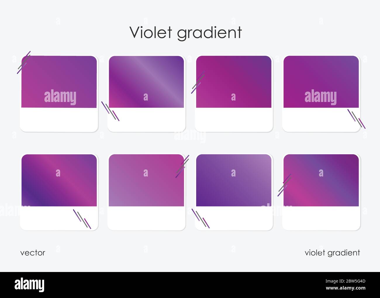 Set of violet colorful backgrounds, gradient. For banner web, app ...