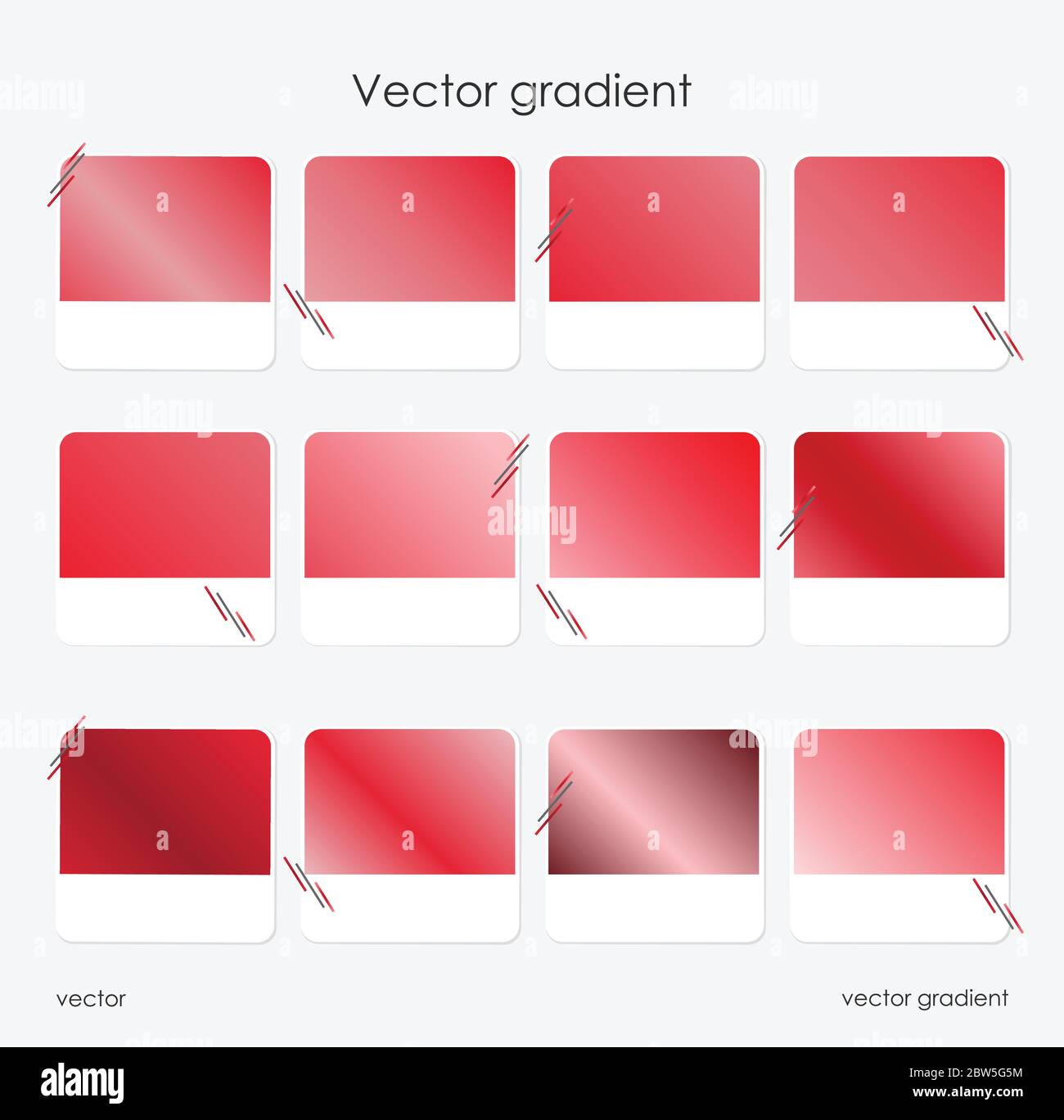 Set of red colorful backgrounds, gradient. For banner web, app, poster ...