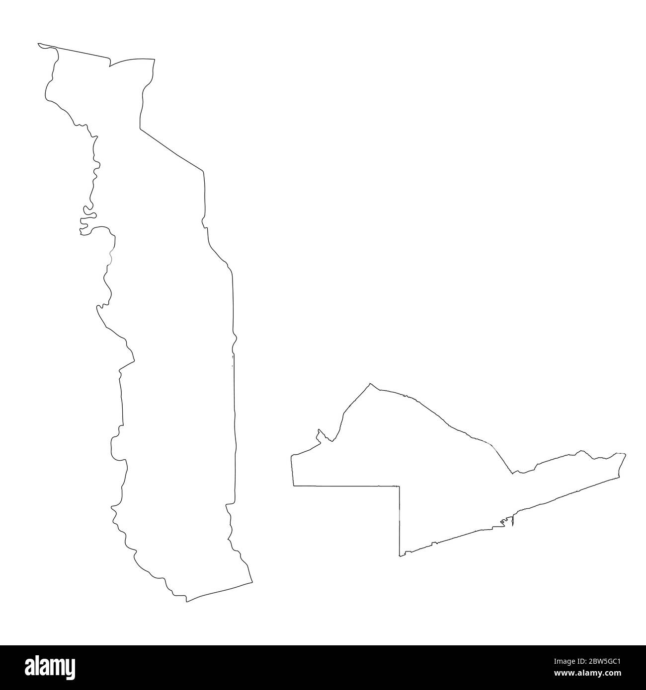Vector map Togo and Lome. Country and capital. Isolated vector ...
