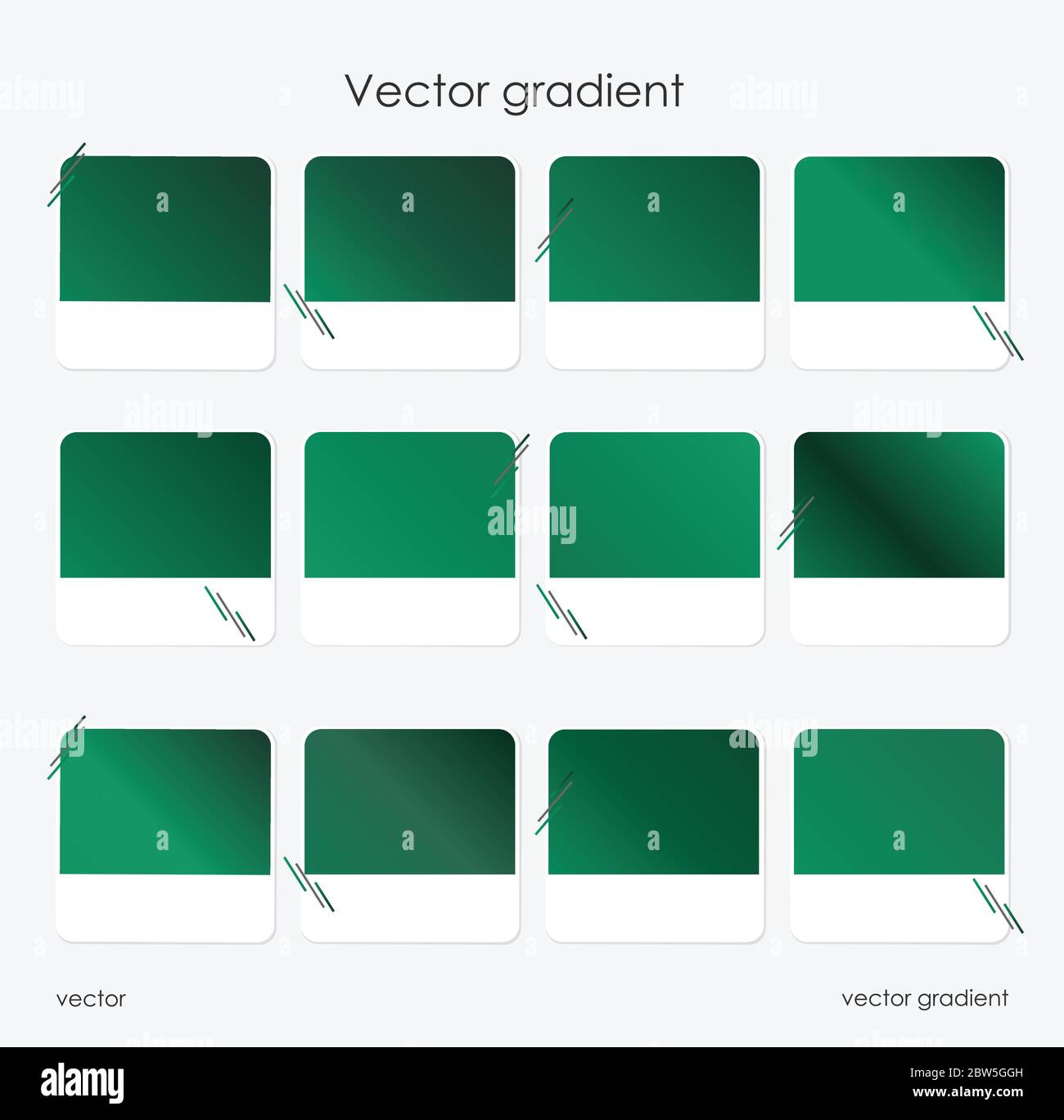 Set of dark green colorful backgrounds, gradient. For banner web, app ...