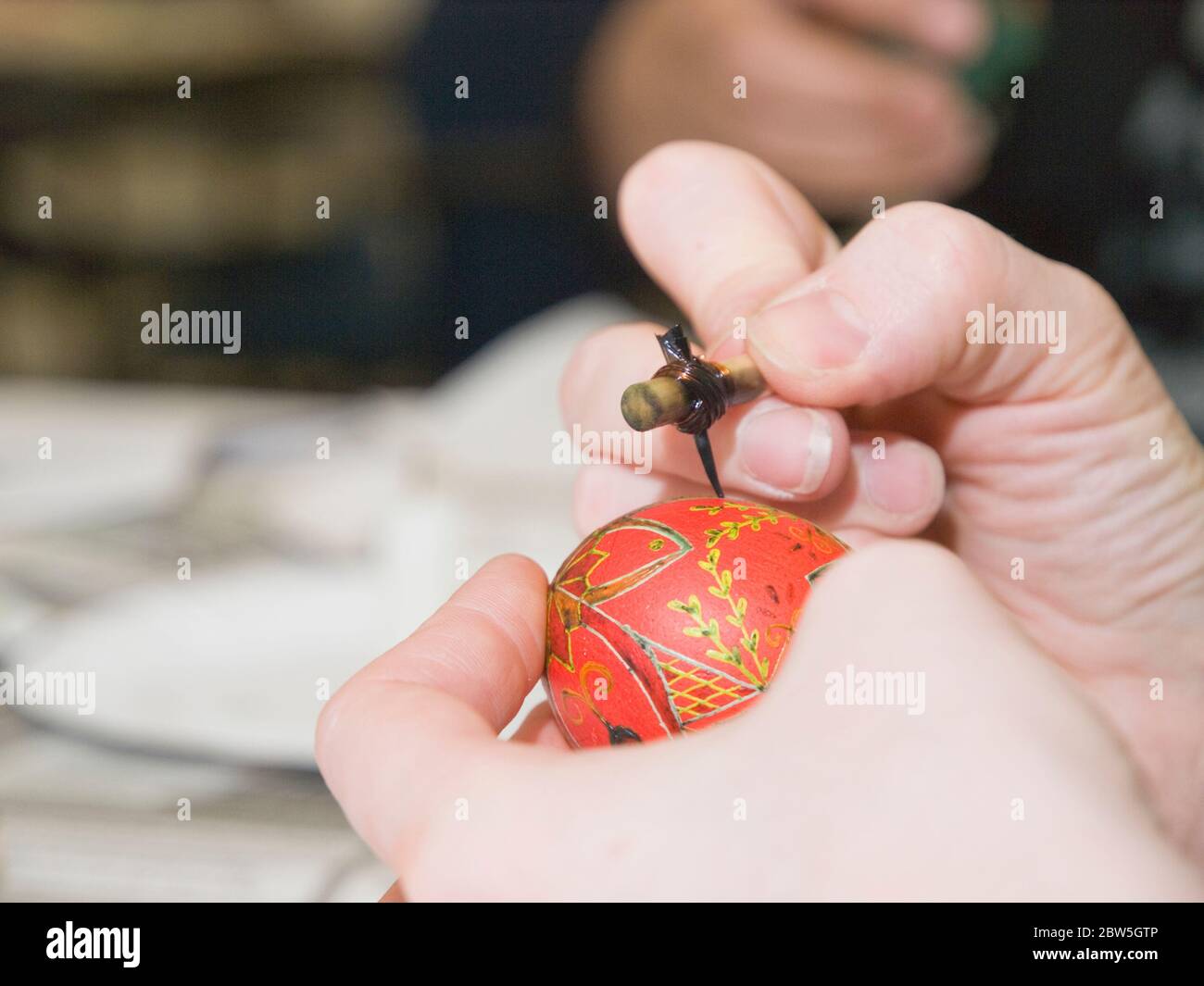 Psanky Traditional Ukrainian Easter Egg Coloring Stock Photo - Alamy