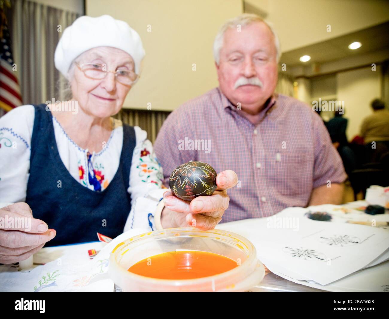 Psanky Traditional Ukrainian Easter Egg Coloring Stock Photo - Alamy