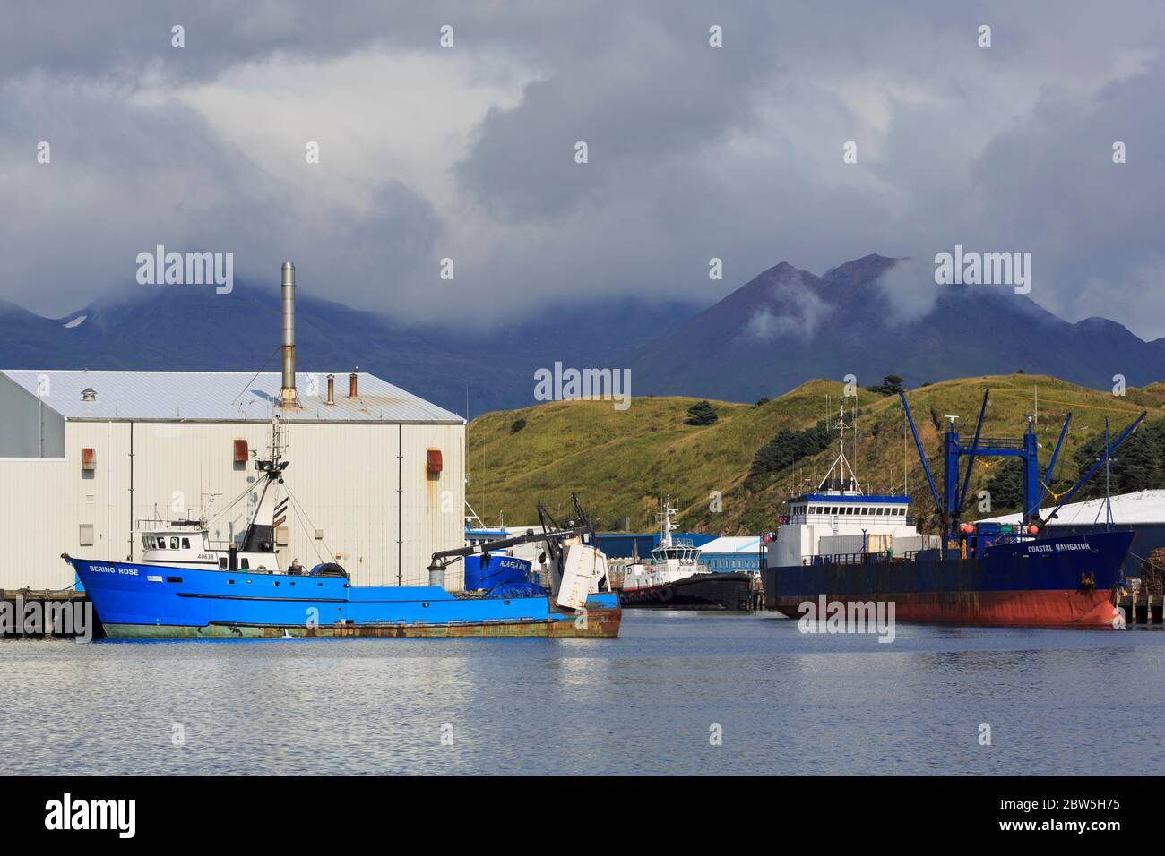 Alyeska Seafoods Plant, Unalaska Island, Aleutian Islands, Alaska, USA ...