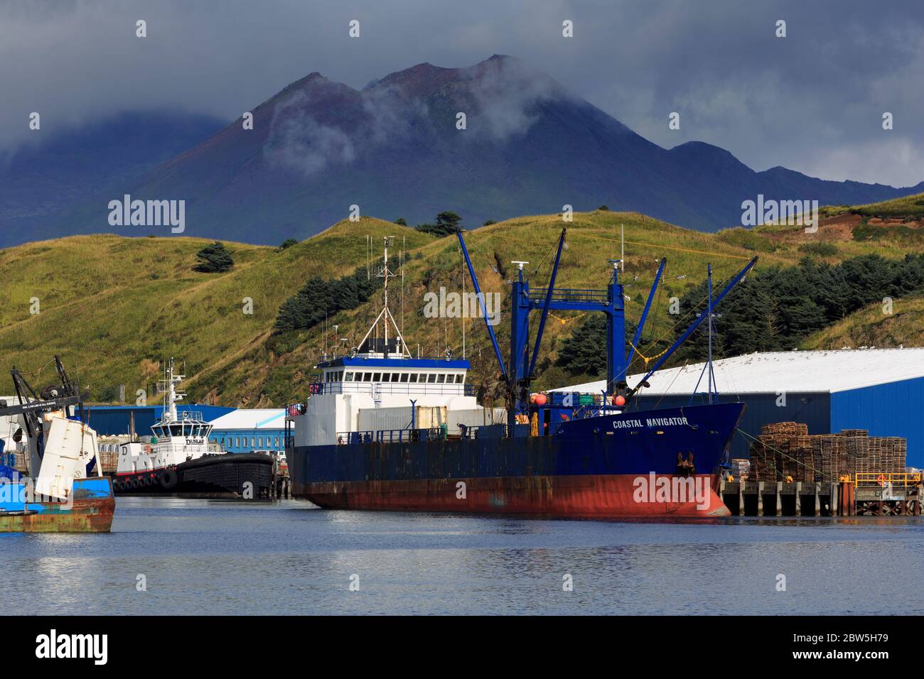 Alyeska Seafoods Plant, Unalaska Island, Aleutian Islands, Alaska, USA ...