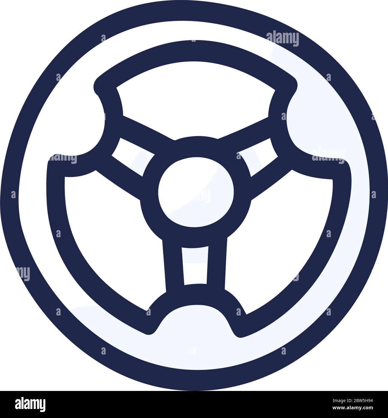 Steering wheel hand drawn outline doodle icon. Drive car and auto ...
