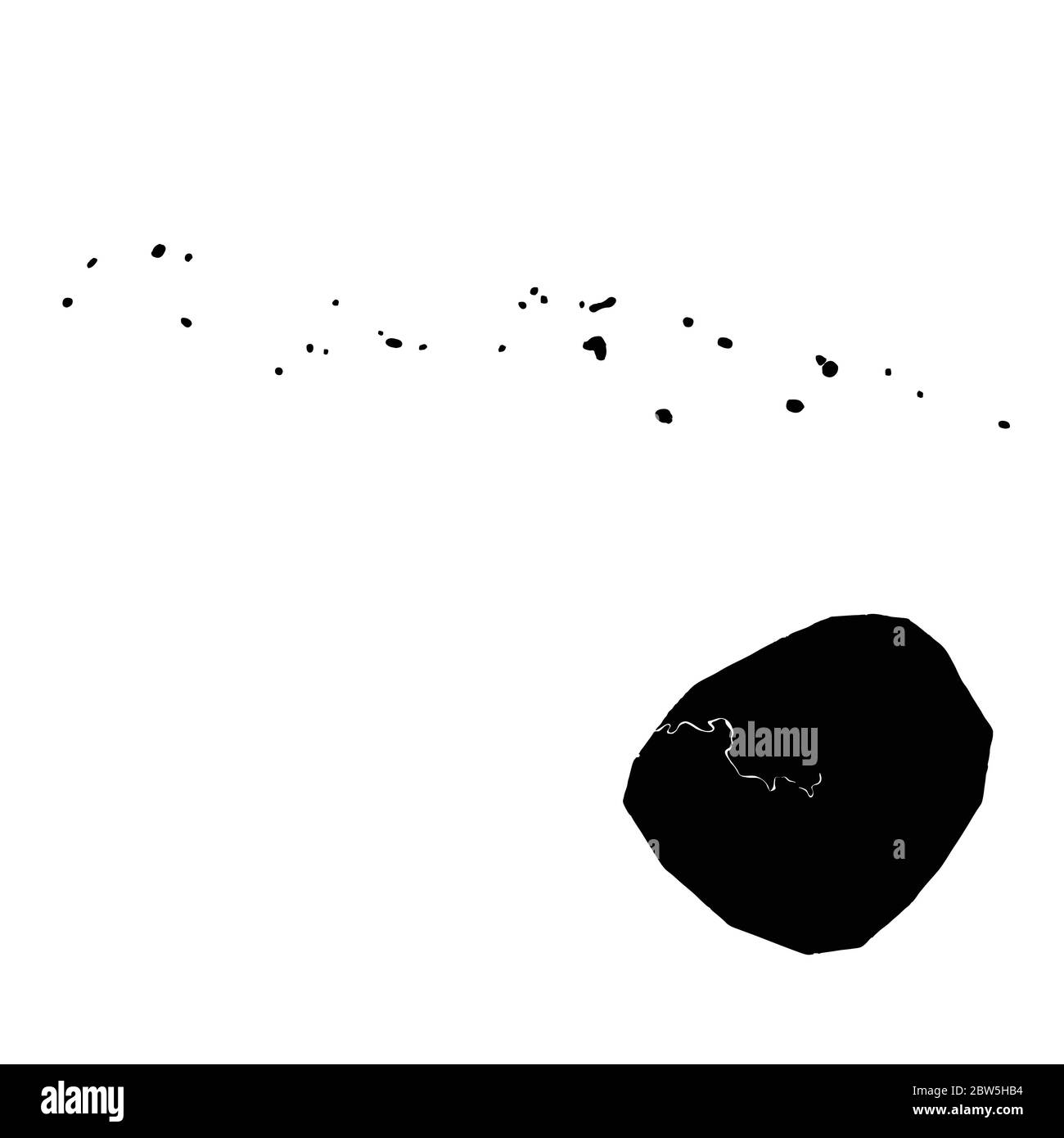 Vector map Federated States of Micronesia and Palikir. Country and ...